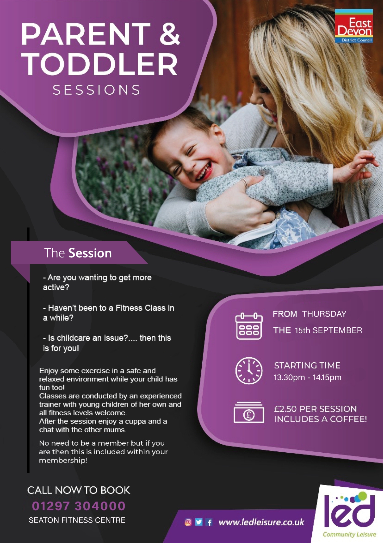 Parent & Toddler Exercise Sessions - Seaton Devon