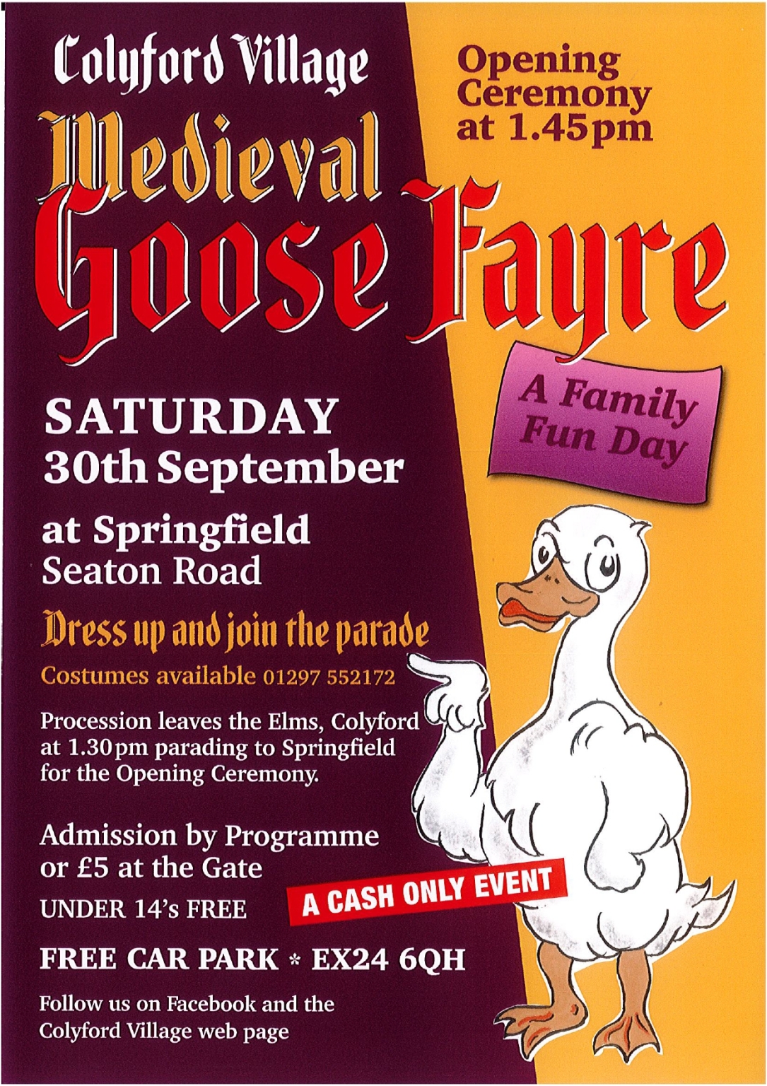 Colyford Village Medieval Goose Fayre - Seaton Devon